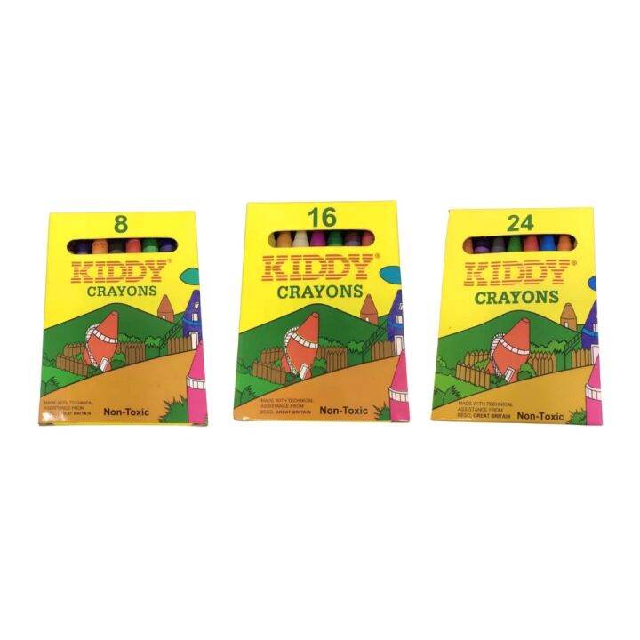 KIDDY CRAYONS COLORS ( 8,16,24,) | Lazada PH