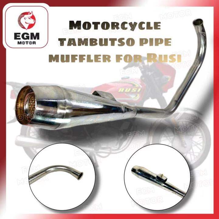 [EGM MOTORCYCLE] MOTORCYCLE BULLET EXHAUST TAMBUTSO (RUSI 100) | Lazada PH