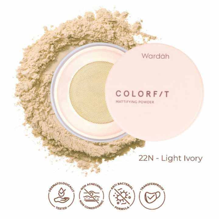 Wardah Colorfit Mattifying Powder - Bedak Tabur Dengan Oil Control ...