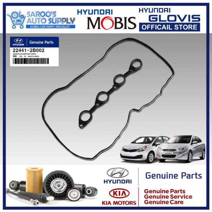 [Genuine] Rocker Cover Gasket For Hyundai Accent , Rio , Original ...