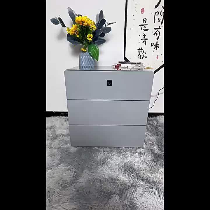 Spot parcel post Smart Bedside Table Simple Modern Multifunctional with ...