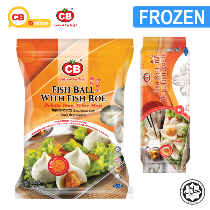 FISH BALL WITH FISH ROE 8PCS (190G) / 21PCS(500G) / BEBOLA IKAN ...