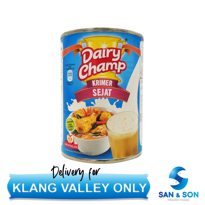 Dairy Champ Susu Cair 390g Evaporated Creamer San and Son Frozen San ...