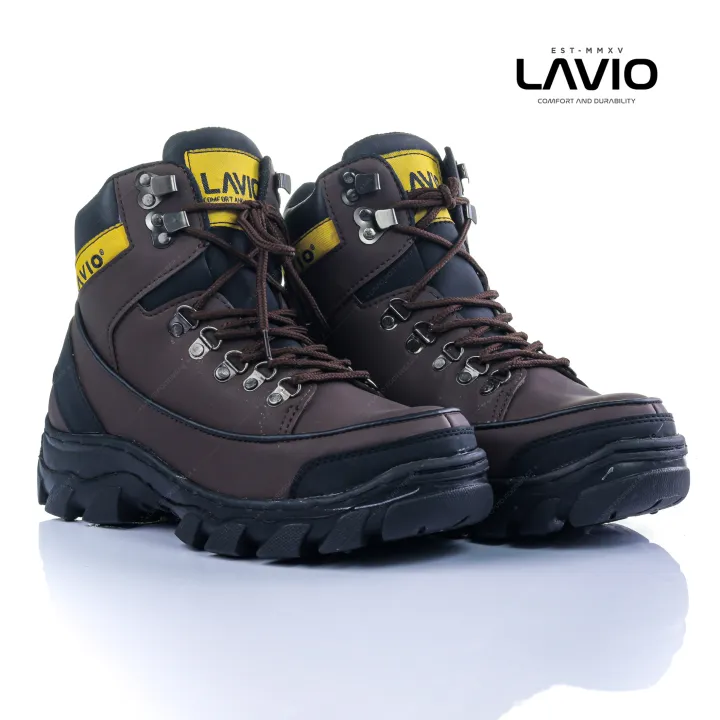 Safety Shoes Sepatu Outdoor Anti Slip Ujung Besi Model Cat Lavio Wood ...