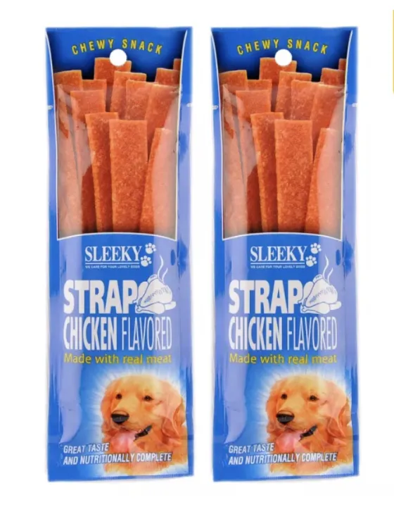 Sleeky Chewy Snack Strap Chicken Dog Treats 50g (2 pack) | Lazada PH