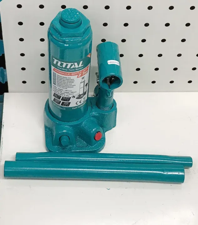 TOTAL hydraulic bottle jack 2ton THT109022 industrial supplies | Lazada PH