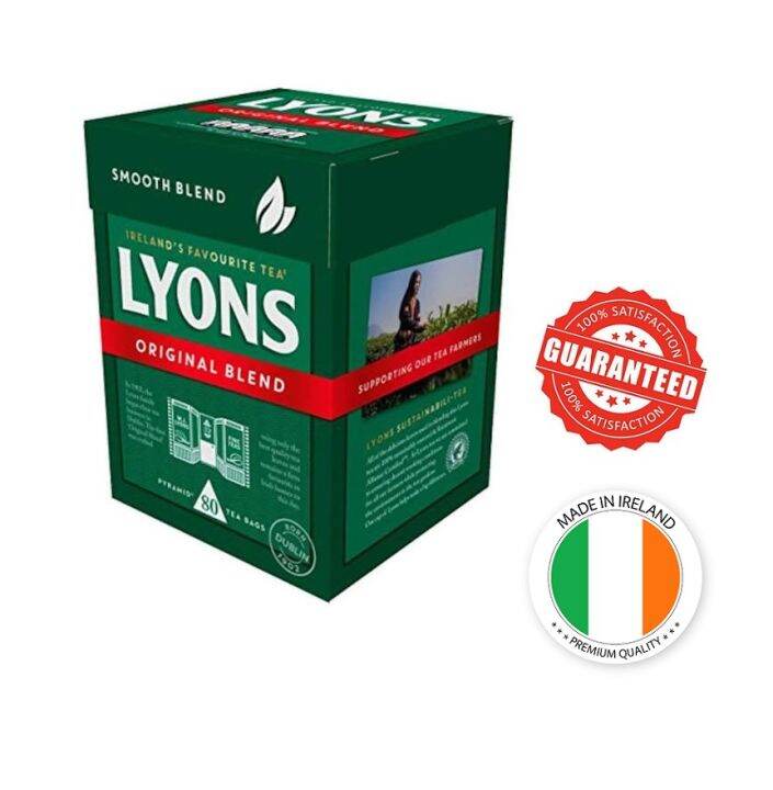 LYONS Original Blend Black Tea 80 Biodegradable Tea Bags 232Grams ...
