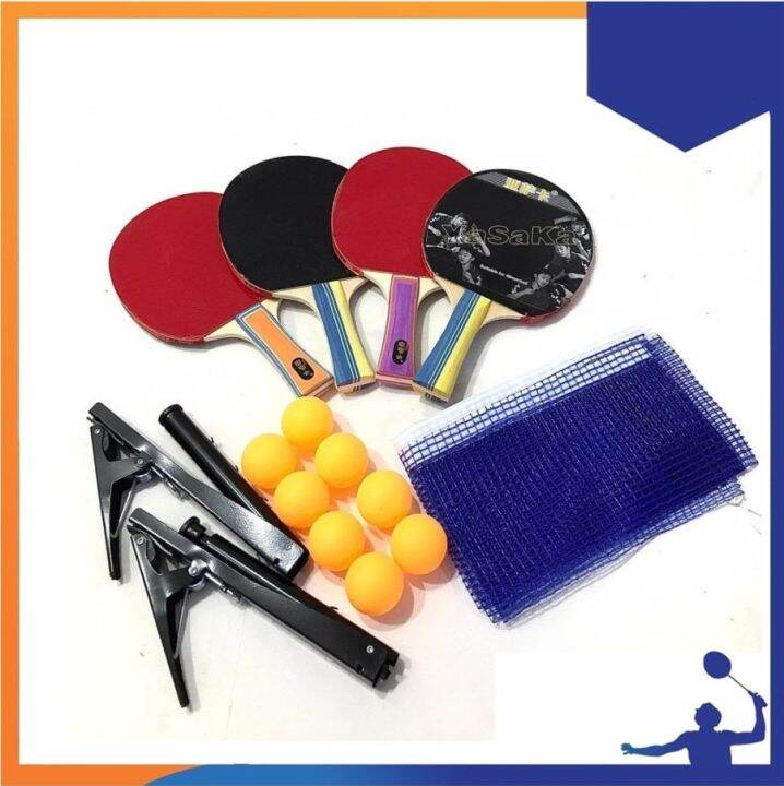 YASAKA BET PING PONG SET ISI 4 | Lazada Indonesia