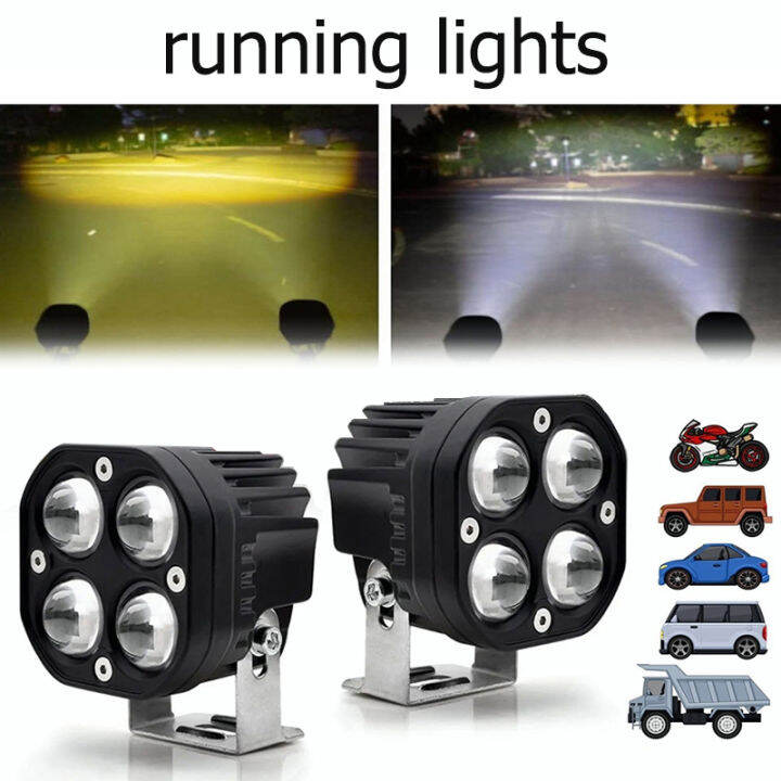 {2pcs} 4x4 led fog light lens spotlight 12V 24V for motorcycle car 4x4 ...