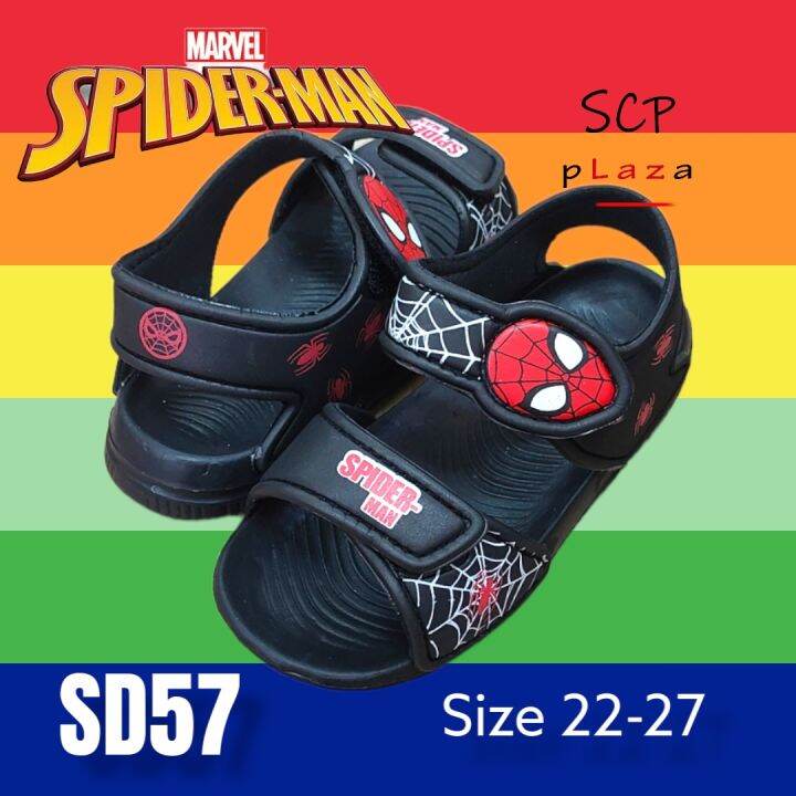 SCPPLaza รองเท้าเด็ก รองเท้ารัดส้น Spiderman SD57 สไปเดอร์แมน เบา ใส่ ...