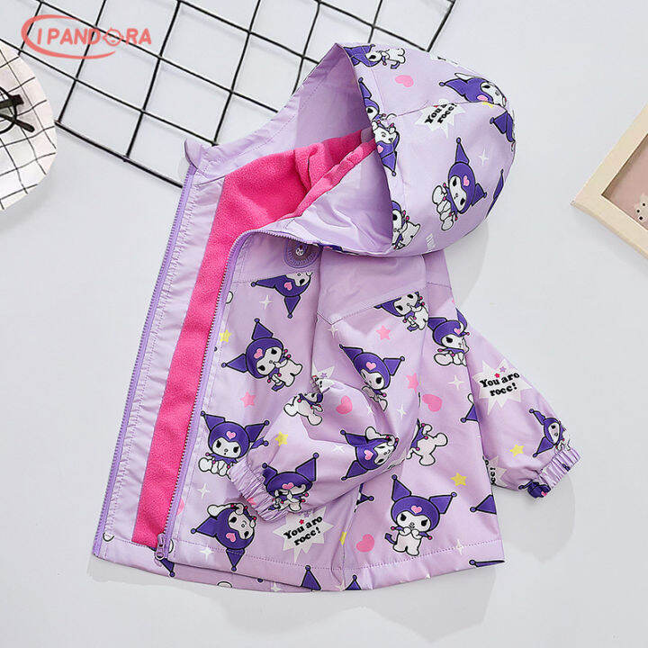 IP Girls 'เสื้อแจ็คเก็ตลำลองแฟชั่นการ์ตูนน่ารักกระพริบกำมะหยี่แจ็คเก็ต ...