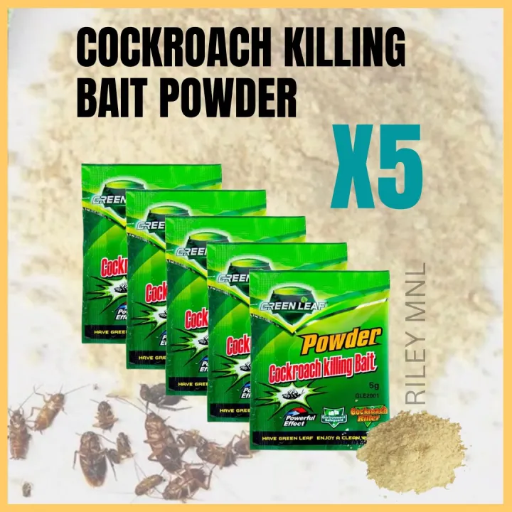 Riley MNL - 5PCS. Green Leaf Powder Cockroach Killing Bait ...