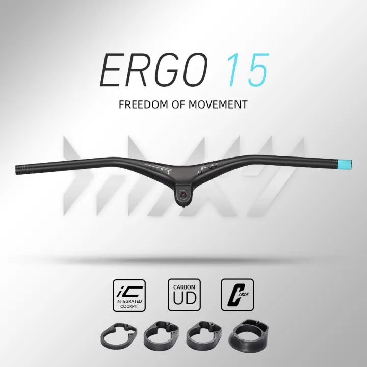 2022 RYET Mtb Handlebars And Stem 28.6mm-17° Carbon Integrated ...