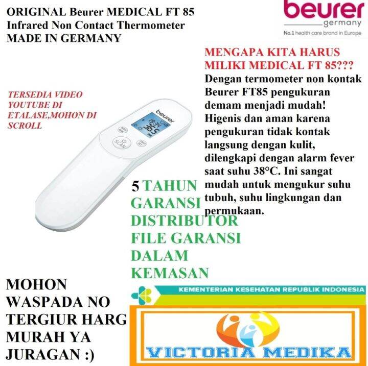 Thermometer Alat Ukur Suhu NON CONTACT BRAND BEURER MEDICAL GERMANY | Lazada Indonesia