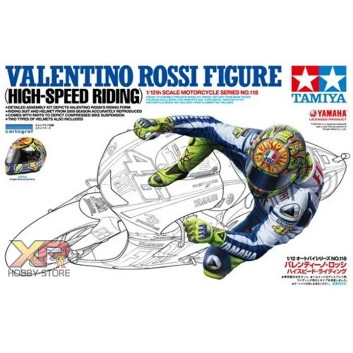 [Tamiya] 1/12 : Valentino Rossi Rider Figure - High Speed Riding Type ...