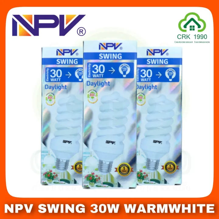 NPV SWING 30W E27 DAYLIGHT หลอดทอร์นาโด หลอดไฟ | Lazada.co.th