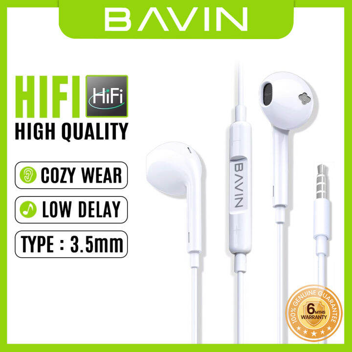 BAVIN HX833 Audio Bass Sound Type-C Earphone for Galaxy S9 / S9+ / Note 9 / Mate 20 Pro / Mi 8 ...