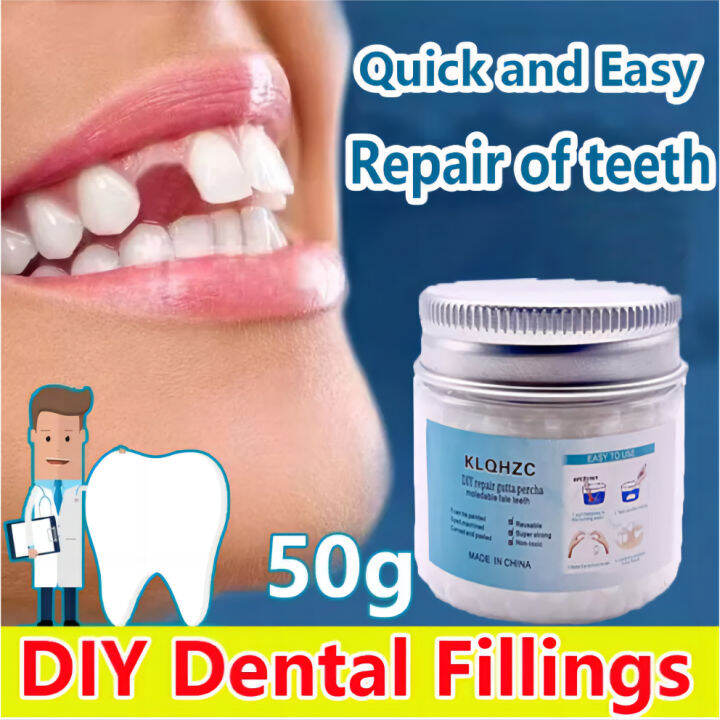 fgt 50g Temporary Tooth Denture Repair Kit Teeth and Gaps Moldable ...
