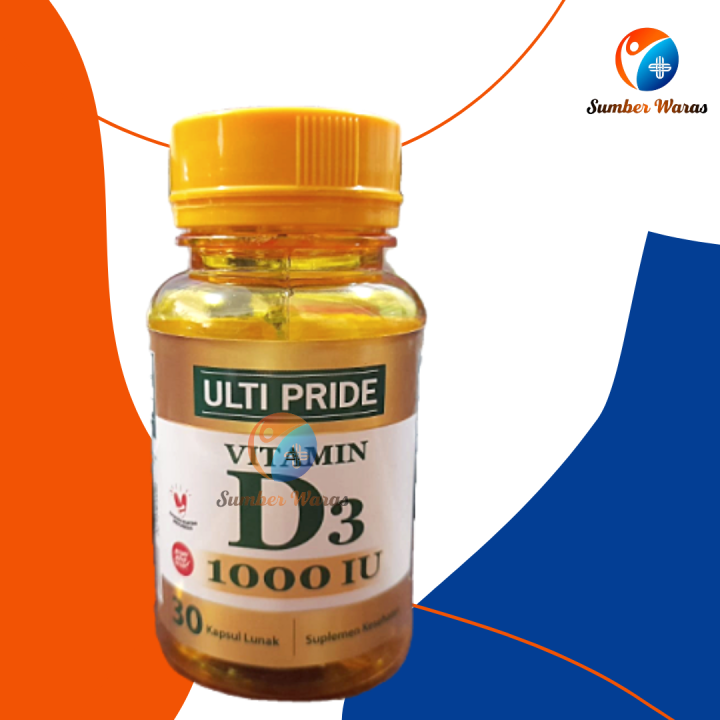 ULTI PRIDE VITAMIN D3 1000 IU BOTOL ISI 30 KAPSUL | Lazada Indonesia