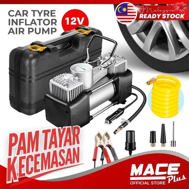 MACE 1104# YT-202 Portable Tyre Inflator Pump Car Tire Car Tyre Air ...