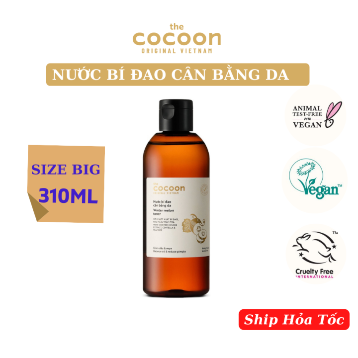 Nước bí đao cân bằng da (toner) Cocoon giảm dầu & mụn 310ml | Lazada.vn