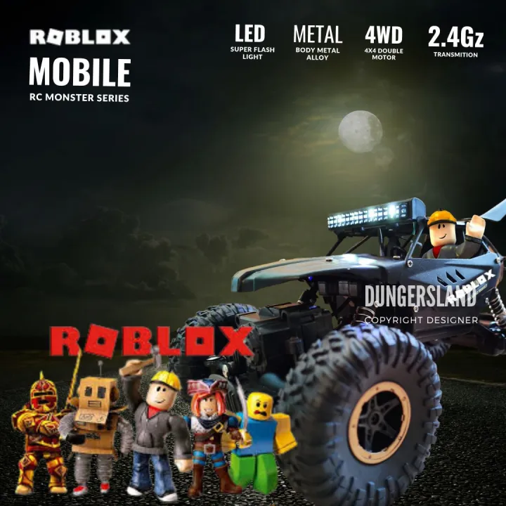 NEW RC ROBLOX MOBILE Series 1:18 Offroad With LED Super Flashlight 4WD ...