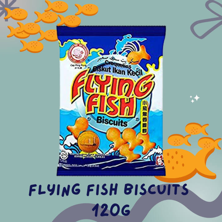 Hup Seng Ping Pong Flying Fish Biscuits/ Biskut Ikan Kecil -120 g | Lazada