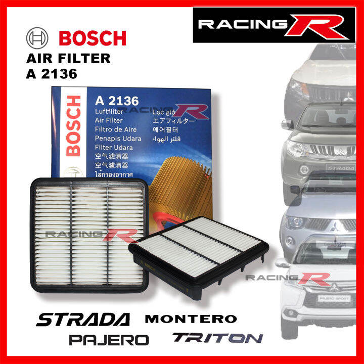 BOSCH Air Filter A2136 (A-1517/A-3026) forL 200 3.2 4x4 Triton, L 200 Endeavor Pickup 2.5 Diesel ...