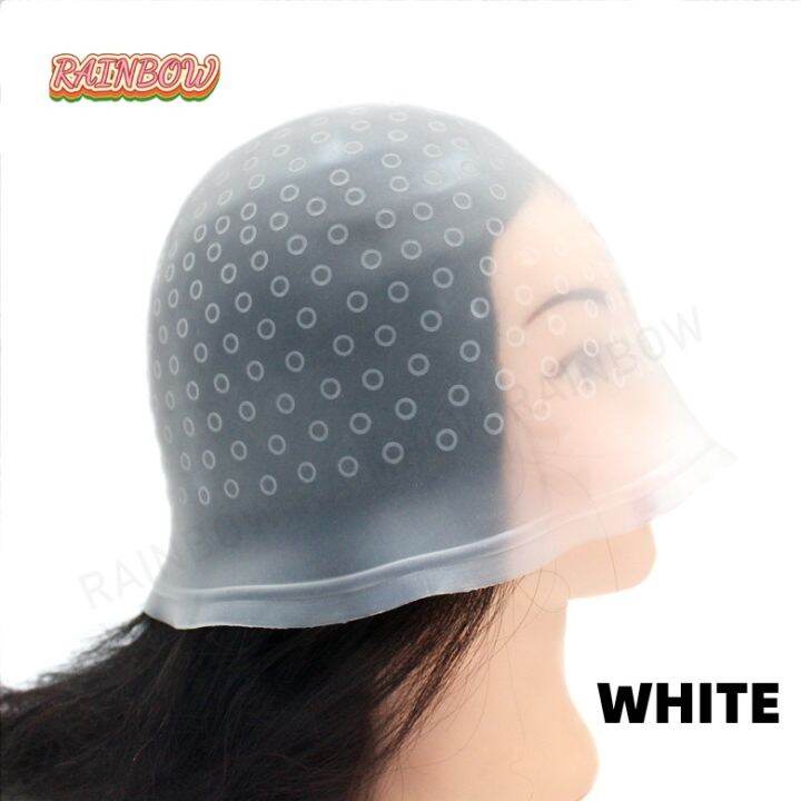 Salon Dye Silicone Cap Hair Barber Coloring Highlighting Hat Rubber ...