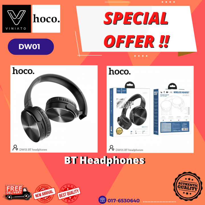 Original HOCO DW01 BT Headphones | Lazada