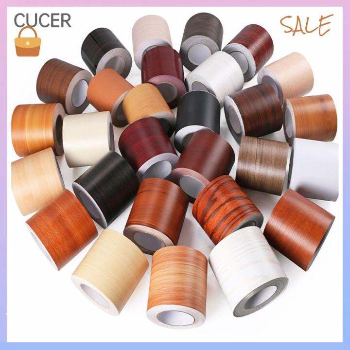 【COD&Ready Stock】Self-adhesive PVC Waterproof Wood Waist Line Wallpaper ...