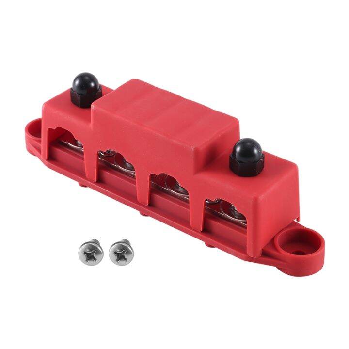 DC 48V 250A 4 Terminal Studs Busbar Power Distribution Block BUSBAR Box ...