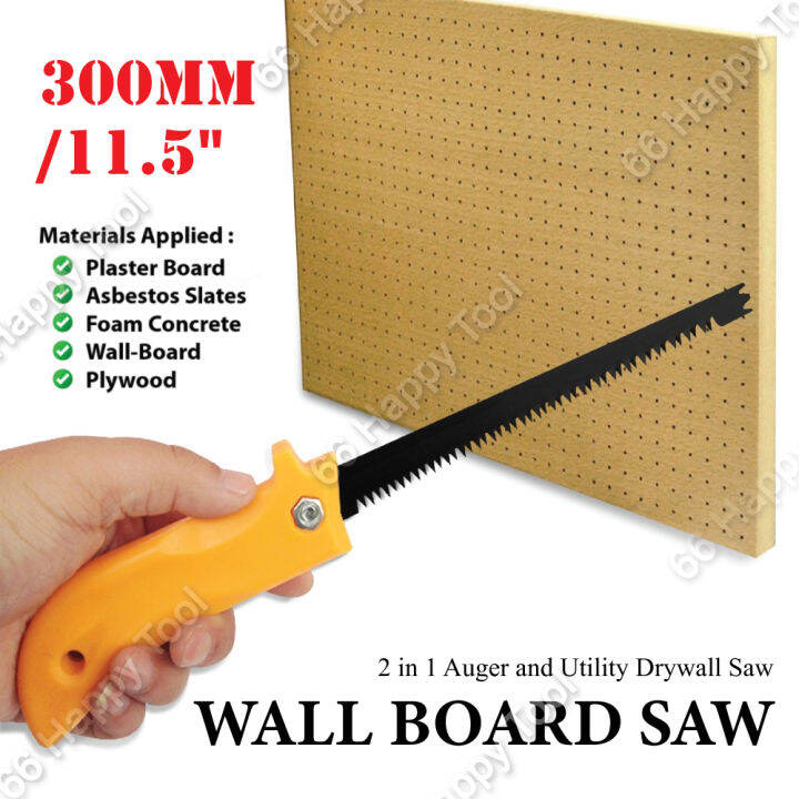 Wall Board Saw 300mm 11.5Inch Cutting Plaster 2in1 Auger and Utility ...