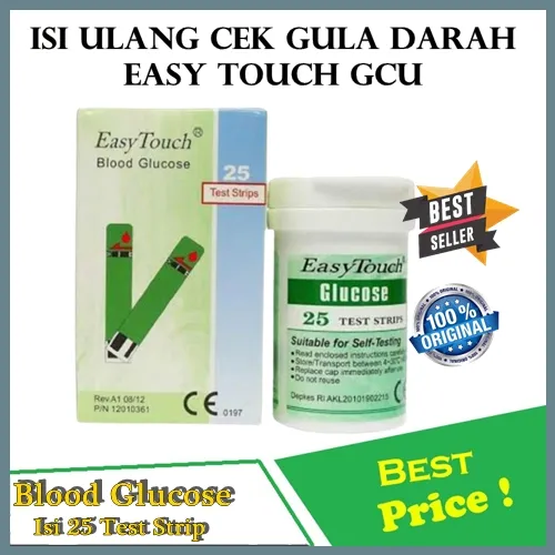 PROMO Terbaik Blood glucose test strip isi ulang cek gula darah stik ...
