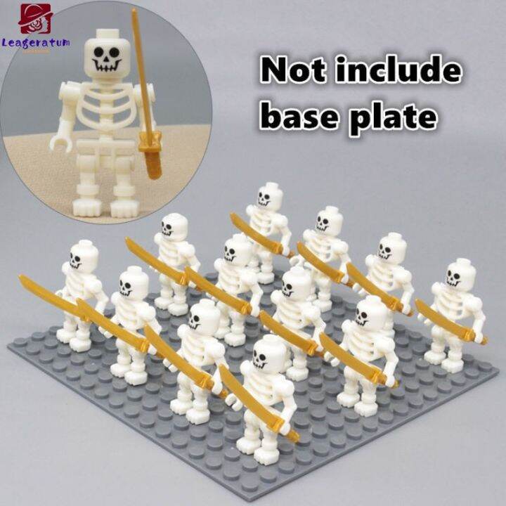 🔥100%authentic🔥12pcs/set Skeleton Warrior Legos Toys Sword Man Middle ...