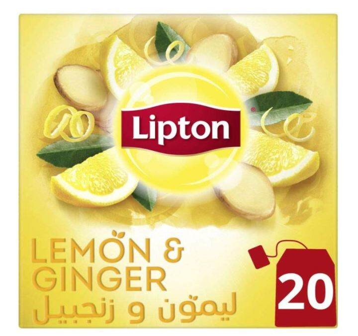 LIPTON Herbal Infusion Lemon and Ginger, 20 Tea Bags | Lazada PH