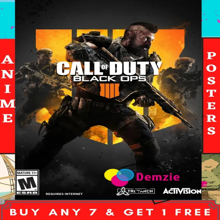 Call of Duty : A4 Anime Poster 4K Ultra HD Prints | Normal, Sticker ...