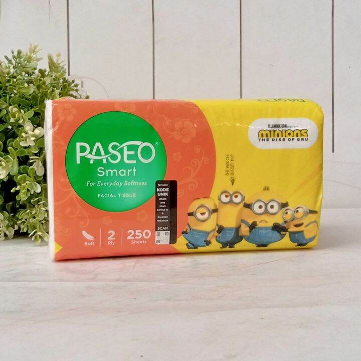 Paseo Smart Minions Facial Tissue 250sheet 2play | Lazada Indonesia