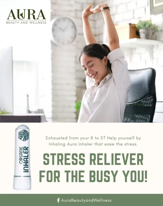 Aura Inhaler | Organic Inhaler | Anti Stress, for sinusitis and ...