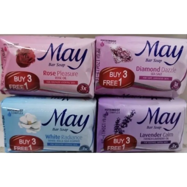 May Bar Soap | Sabun Mandi May | Sabun Buku 3x85g | Lazada