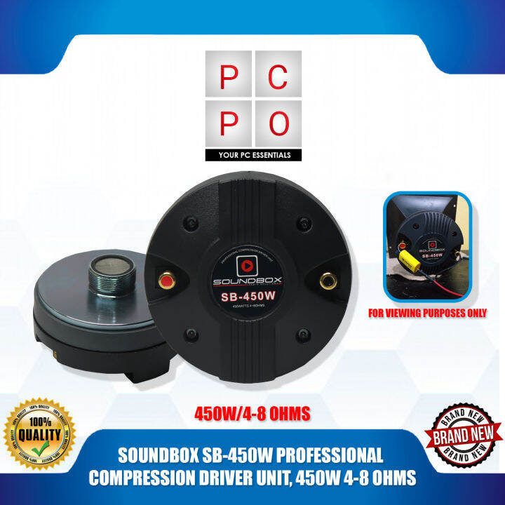 SOUNDBOX SB-450W PROFESSIONAL COMPRESSION DRIVER UNIT, 450W 4-8 OHMS ...
