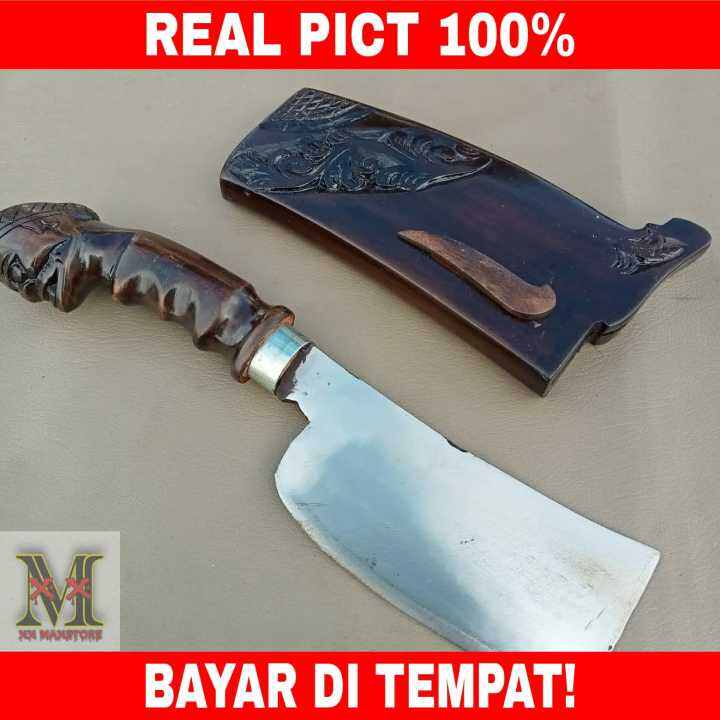 GOLOK Petok Cepot GOLOK Petok Cacah Choper Rasamala Pemotong Daging Tulang Hewan Baja per ...