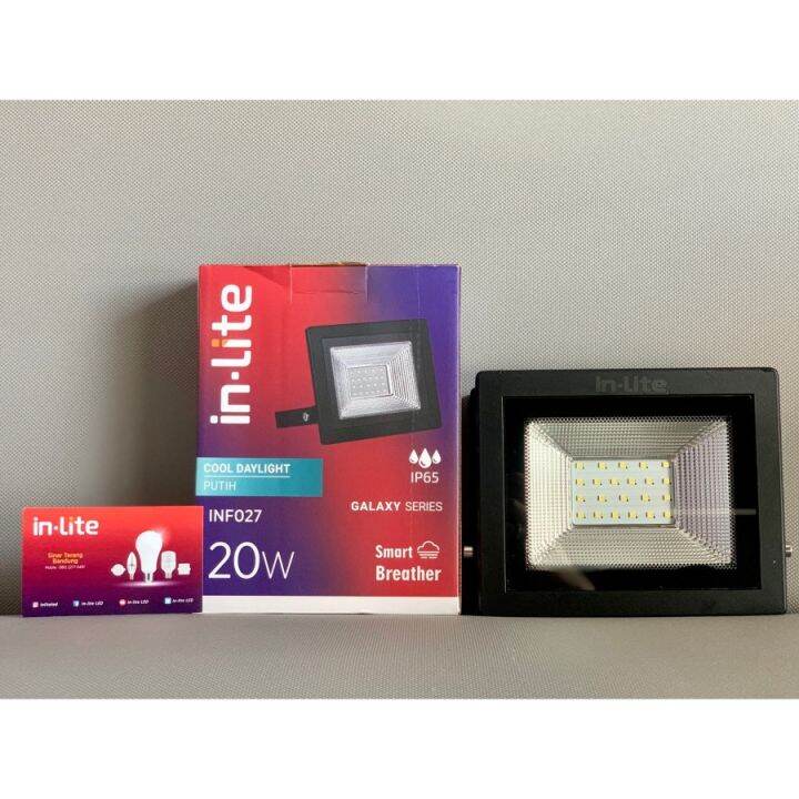 LAMPU SOROT LED INLITE 20 WATT 20WATT 20W 20 W INF027 | Lazada Indonesia