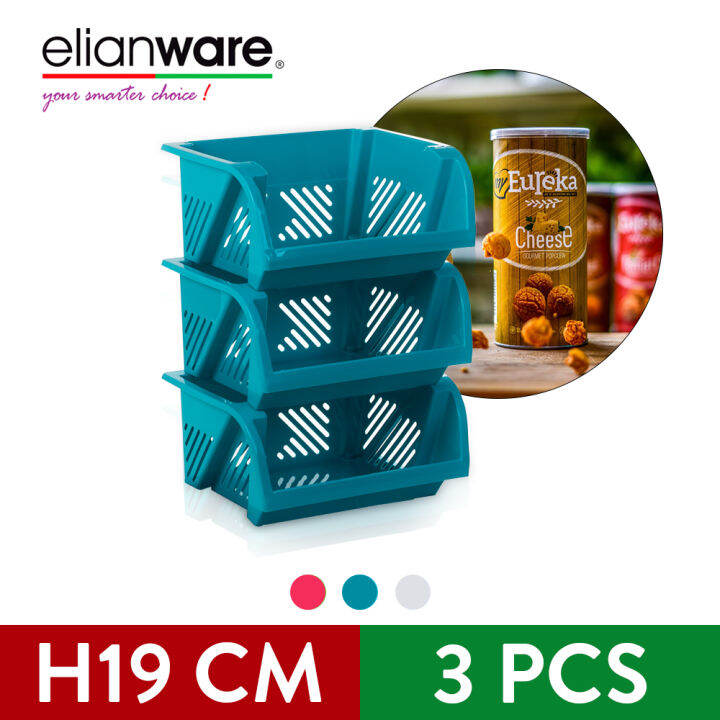 Elianware Multipurpose Stackable Multi-Level Kitchen Storage Organizer ...
