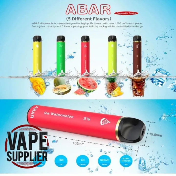 ABAR Artery 1500 Puffs 1000mAh 6ml 5 Artery Abar Disposable Pod (1500 ...