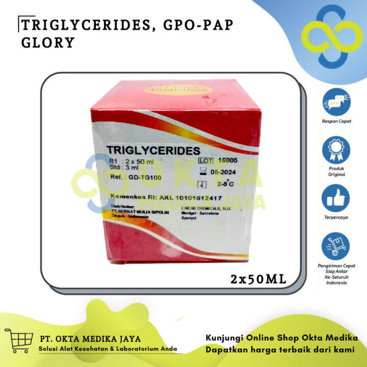 GLORY, TRIGLYCERIDES, GPO-PAP (2 X 50 ML) | Lazada Indonesia
