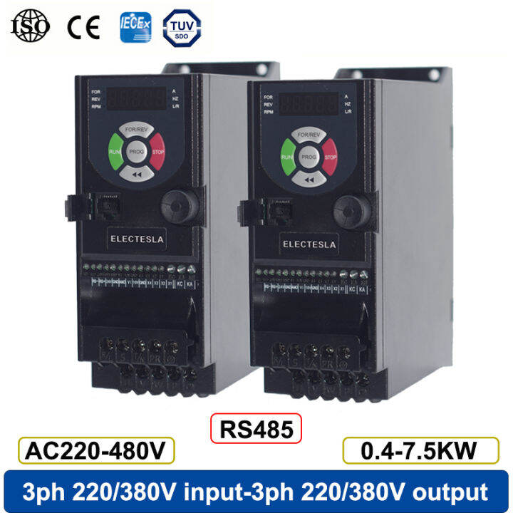 Three-phase 220V 380V 0.4-7.5kw Output VFD Inverter Motor Speed Controller Frequency Converter ...