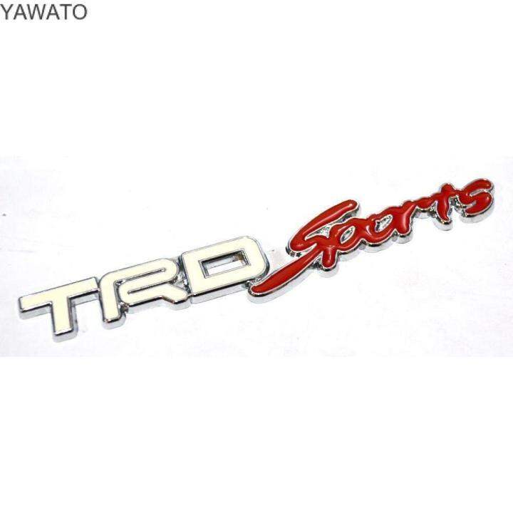YAWATO TRD Sports Metal Emblem Sticker For Toyota Vios Innova Fortuner ...