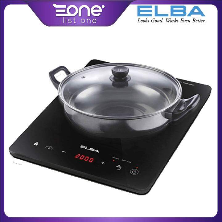 Elba 2000W 1 Burner Induction Cooker EIC-K2026(BK) | Midea 2000W Glass ...
