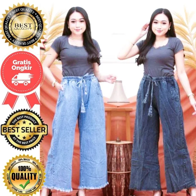kulot jeans terbaru 2022 kekinian viral | Lazada Indonesia